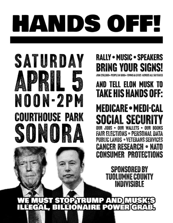 April 5 Hands Off Protest